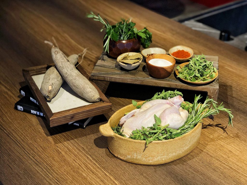 Whole roasted Yellow Chicken with Chimichurri and Manioc by Ricardo ...